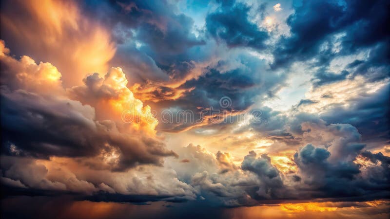Dramatic Cloudy Sky Wallpaper a Serene and Minimalist Background for ...