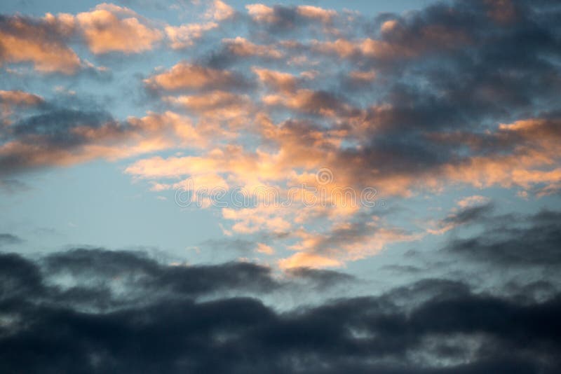 Dramatic Cloudy Stormy Sunset Sky Stock Photo - Image of sunny, evening ...