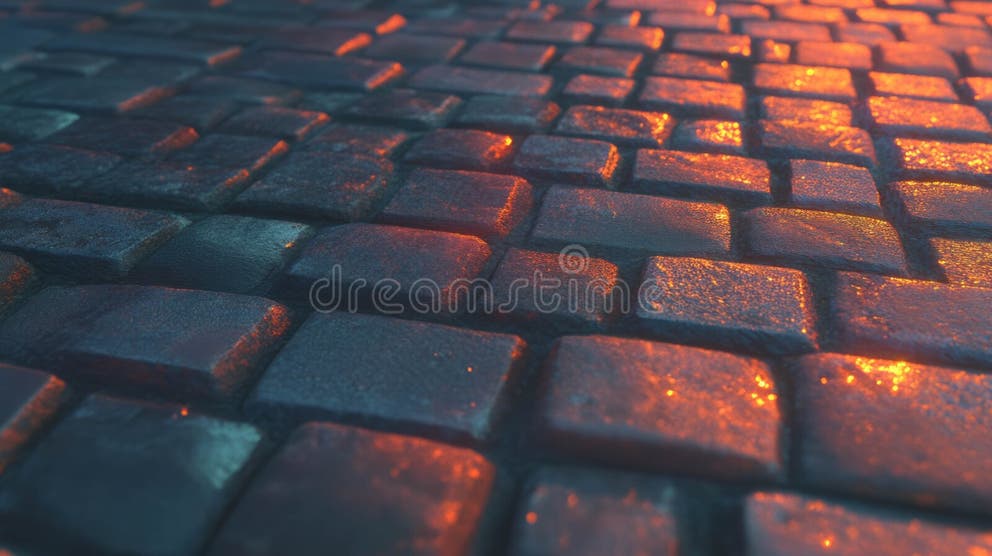 Dramatic Cobblestone Pathway Overlay Texture for Artistic Designs Stock ...