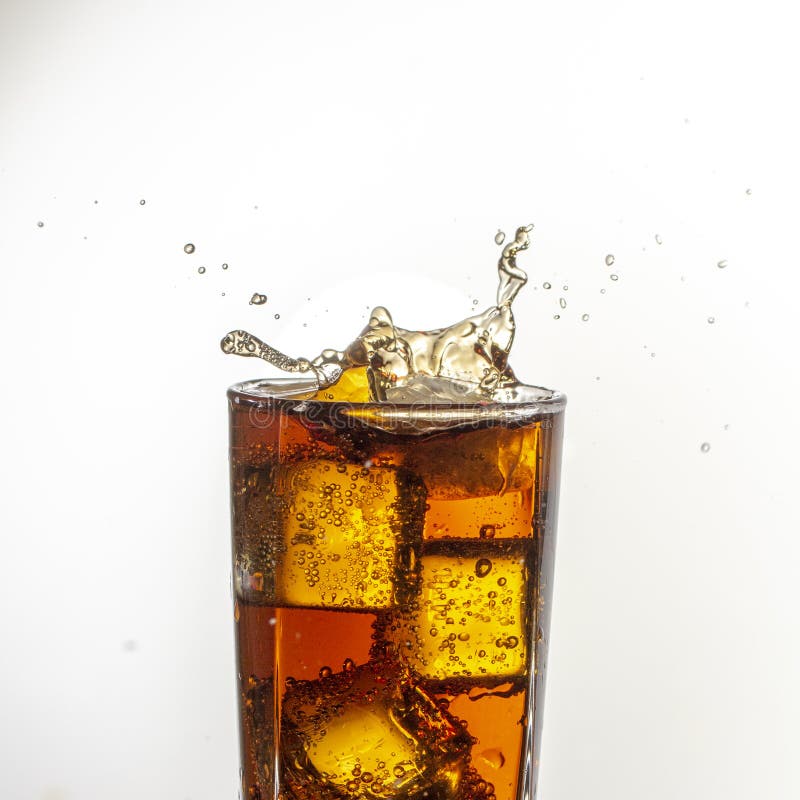 Cola Splash, There is Some Movement in the Splashes Close Up Stock ...