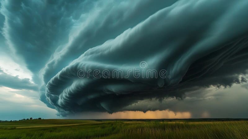 Dramatic Cold Front Approaching with Heavy Clouds and Wind, Capturing ...