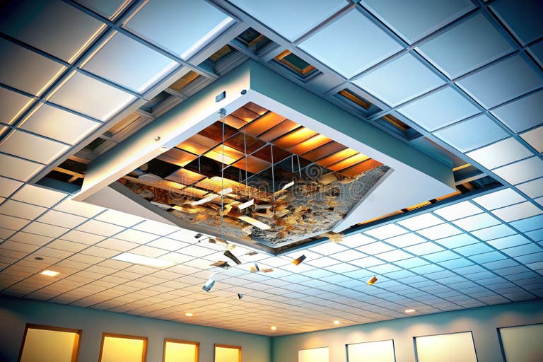 Dramatic Collapse of Ceiling Tile Structural Failure and Potential Home ...