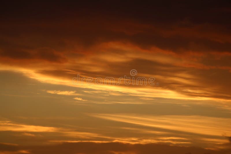 Dramatic Colored Clouds in Sunset Colored Sky Stock Photo - Image of ...