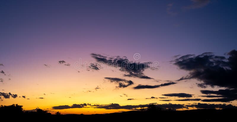 Dramatic Sky Just after Sunset Stock Image - Image of ocean, clouds ...