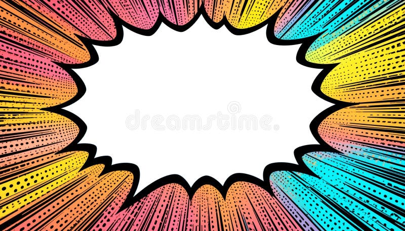 A Dramatic Comic Book Explosion with Flying Debris.Generative AI ...