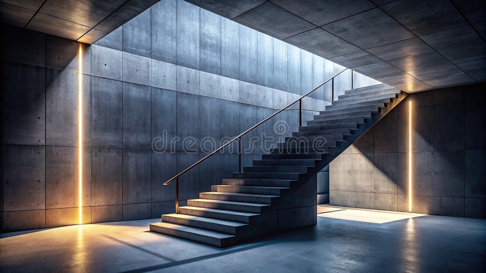 Dramatic Concrete Staircase Stock Illustrations – 637 Dramatic Concrete ...