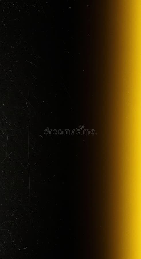 Dramatic Contrast, Dark Background with a Bright Yellow Edge Stock ...