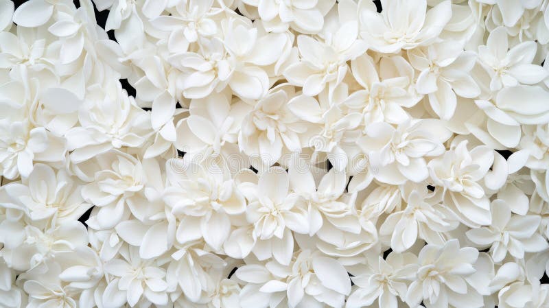 Dramatic Contrast, Exquisite White Flowers on Deep Black Background for ...
