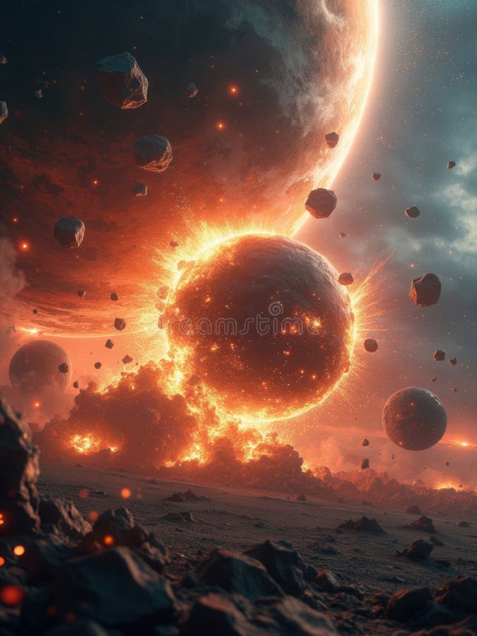 Dramatic Cosmic Explosion during a Distant Planetary Event in a Vibrant ...