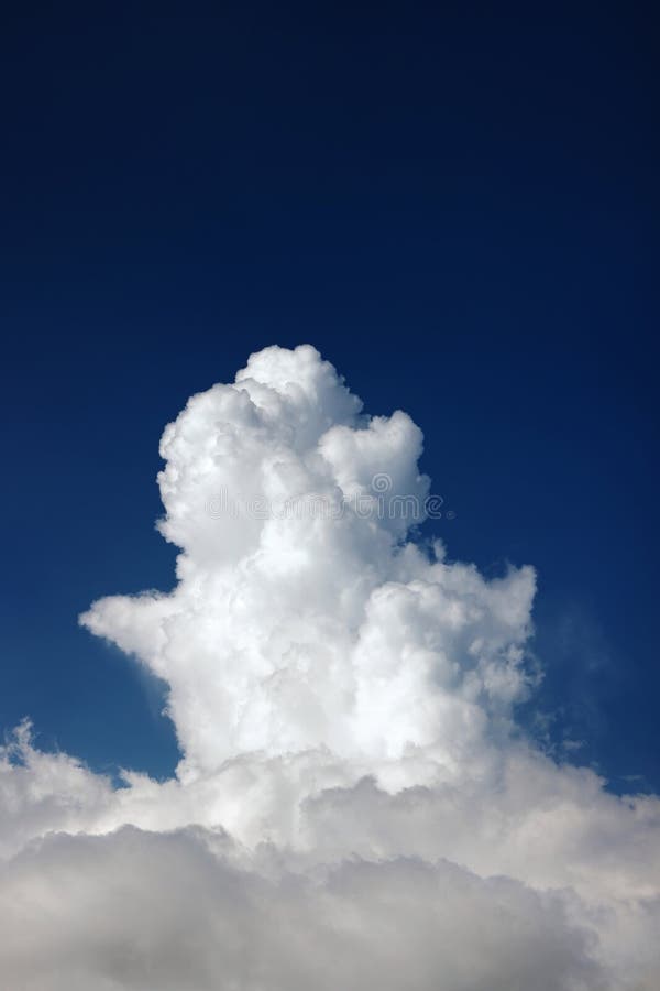 Dramatic Cumulonimbus Cloud Formation. Beautiful High White Clouds in a ...