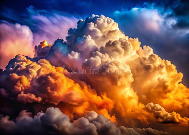 Dramatic Cumulus Clouds Alpha Channel Background for VFX and ...