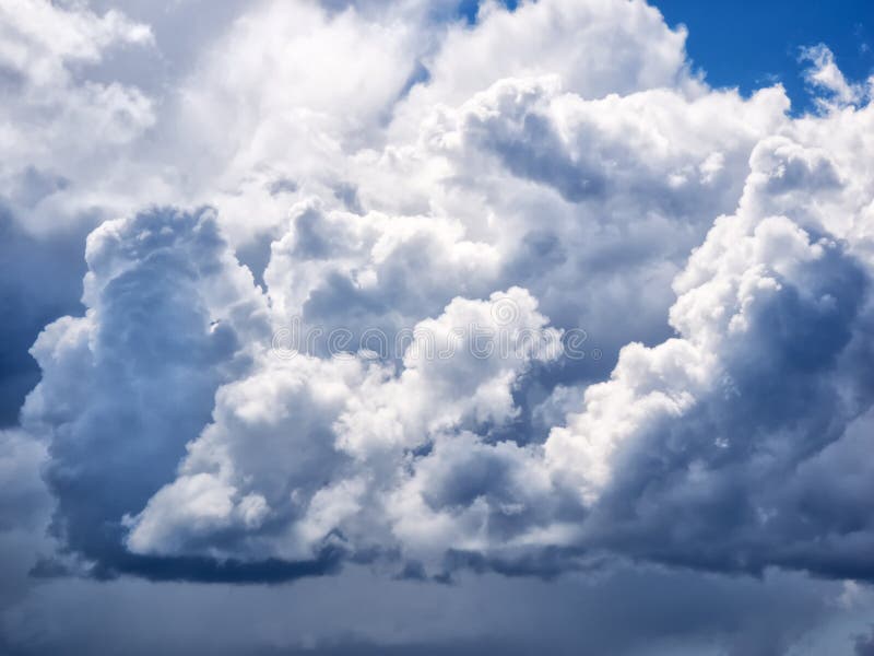 Towering Cumulus Thunderstorm Clouds Stock Image - Image of moisture ...