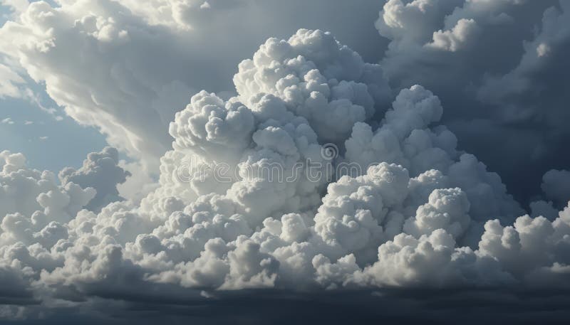 Dramatic Cumulus Clouds Formation Gathering in the Sky Weather Pattern ...