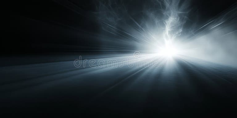 A Dramatic 3D Background with an Intense Light Beam Cutting through ...