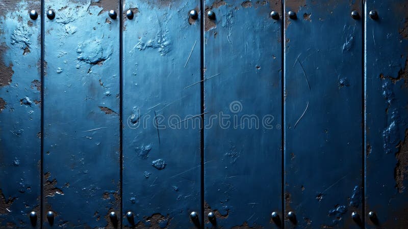 Dramatic Dark Blue Metal Texture, Aged, Scratched, High Quality Image ...