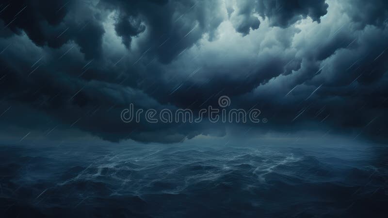 Dramatic Dark Clouds Background Stock Illustration - Illustration of ...