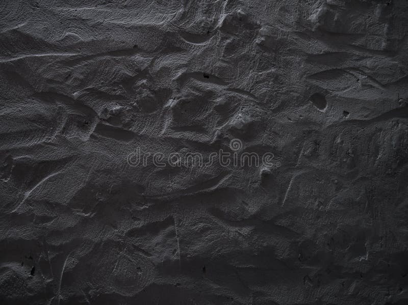 Dramatic Raw Dark Grey Concrete Wall Texture Background. Stock Image ...