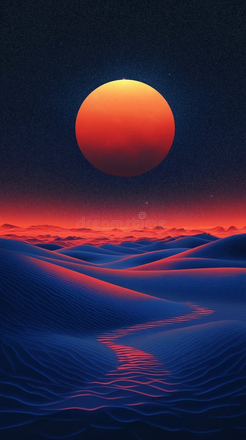 Dramatic Dark-themed Mobile Phone Wallpaper Featuring a Mountain River ...