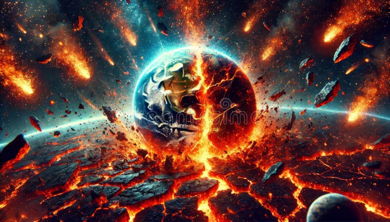 Earth S Apocalyptic Explosion - an Artificially Intelligent Depiction ...