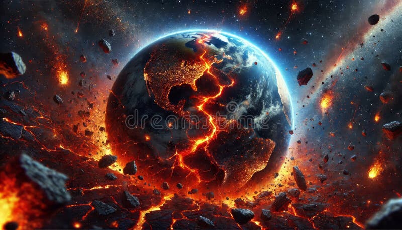 Earth S Apocalyptic Explosion - an Artificially Intelligent Depiction ...