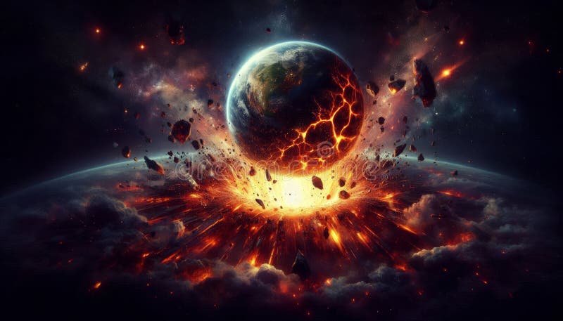 Earth S Apocalyptic Explosion - an Artificially Intelligent Depiction ...