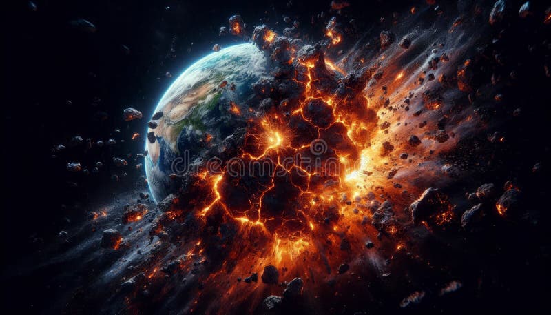 Earth S Apocalyptic Explosion - an Artificially Intelligent Depiction ...