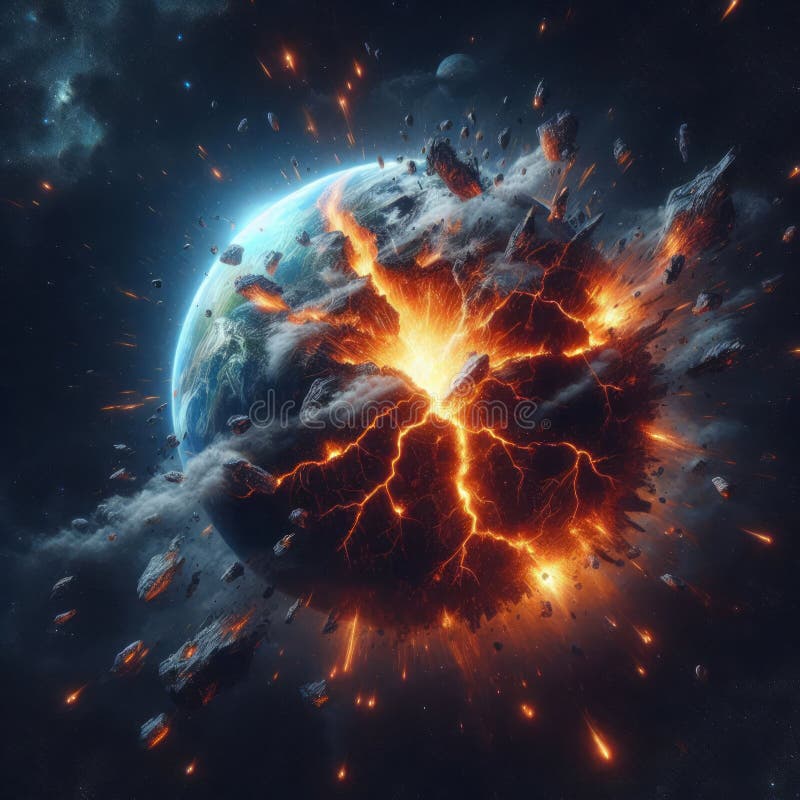 Earth S Apocalyptic Explosion - an Artificially Intelligent Depiction ...