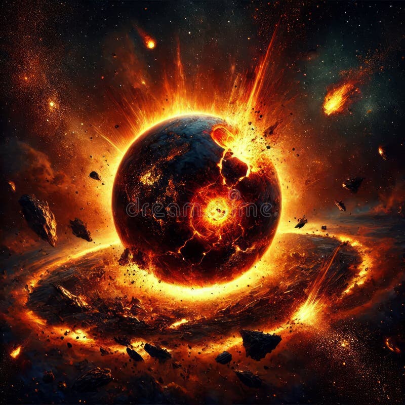 Earth S Apocalyptic Explosion - an Artificially Intelligent Depiction ...