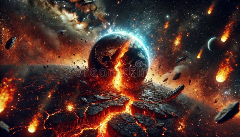 Earth S Apocalyptic Explosion - an Artificially Intelligent Depiction ...