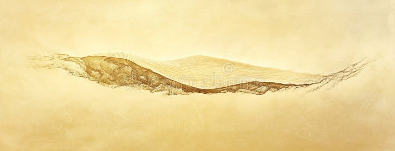 Dramatic Depiction of a Hovering Sand Dune in Heat Stock Illustration ...