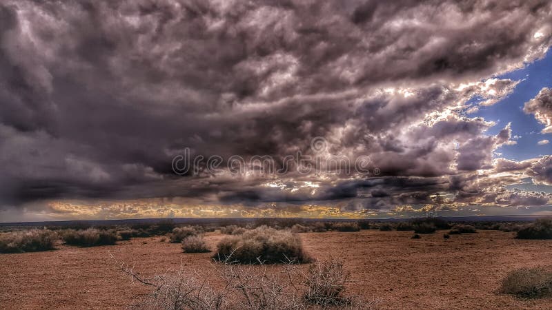 Mojave Desert Rain Storm stock image. Image of dramatic - 139216183