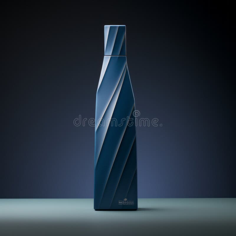 Dramatic Diagonals: Blue Bottle Design by Devo Stock Image - Image of ...