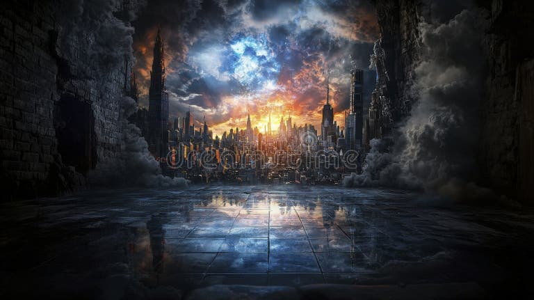 Dramatic Digital Art of Colliding Parallel Universes Surreal Versions ...