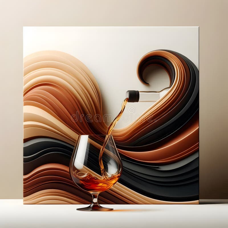 Rich Wine Pour with Burgundy Dynamic Pattern and Sophisticated Movement ...
