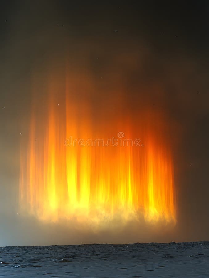 A Dramatic Display of Light Pillars Illuminates the Dark Sky Above a ...