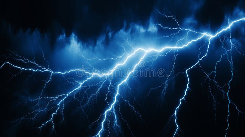 Dramatic Display of Lightning during a Powerful Thunderstorm in an ...