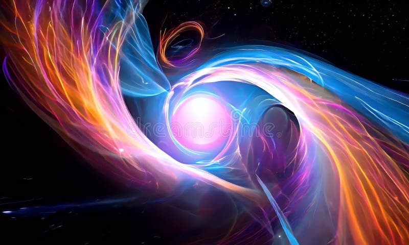 Dramatic Distortion of Light As it Bends Around a Black Hole, Creating ...