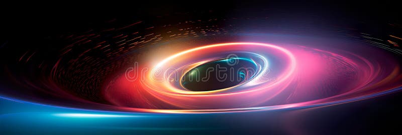 Dramatic Distortion of Light As it Bends Around a Black Hole, Creating ...