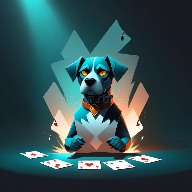 A Dramatic Dog Character for T-Shirt Design Stock Illustration ...