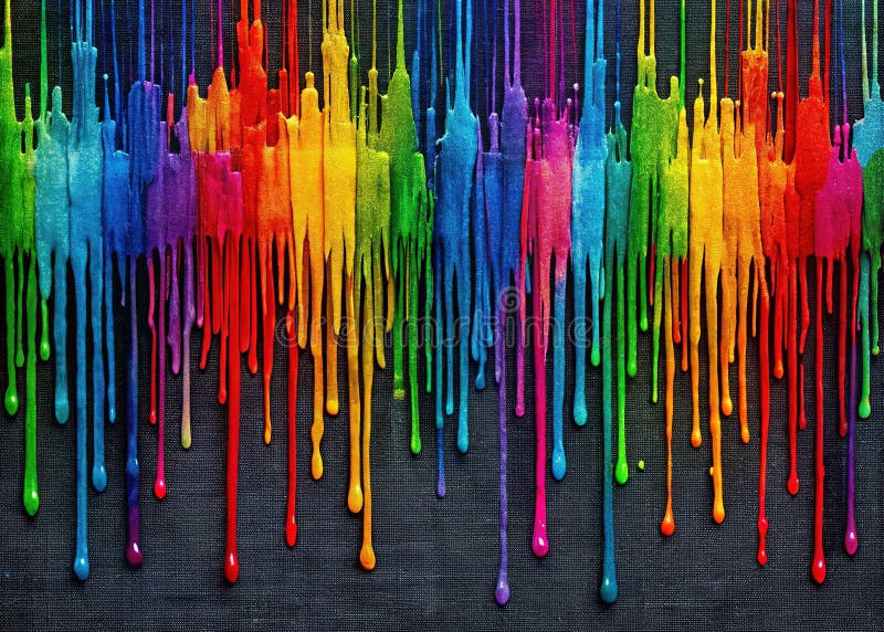 Dramatic Double Exposure Abstract Art on Dark Fabric Spray Paint Drips ...