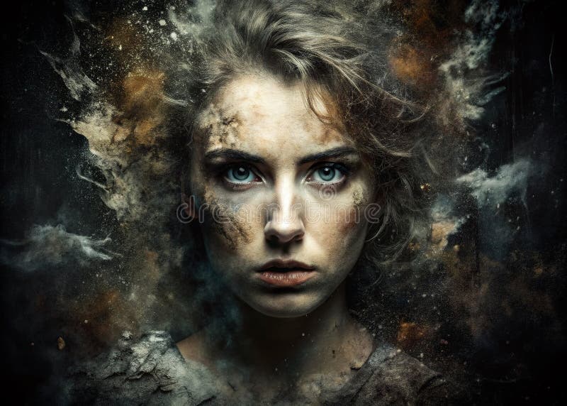 Dramatic Double Exposure Background a GrungeInspired Design Element for ...