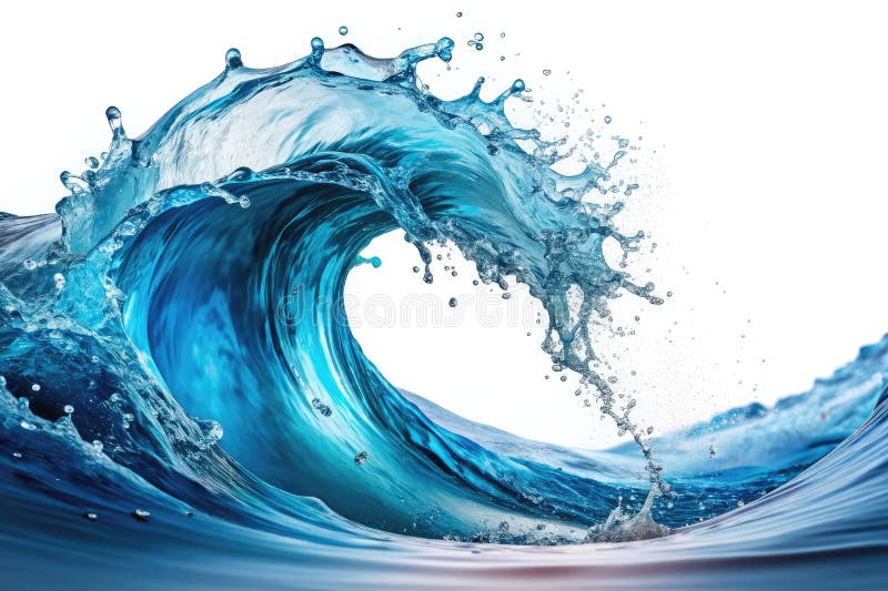 Dramatic Drone Shot of a Single Sculpted Ocean Wave Exploding Against a ...