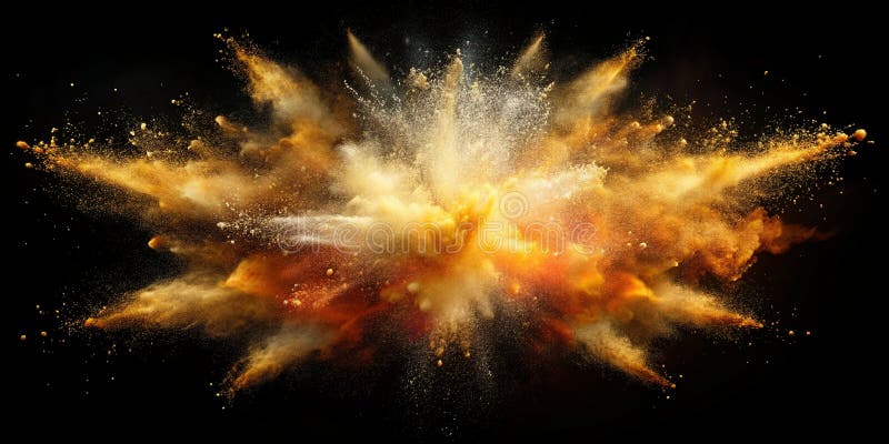 Dramatic Dust Particles and Blast Effects AI-Generated Content Stock ...