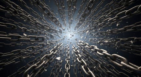 Breaking Free Chains Stock Illustrations – 962 Breaking Free Chains ...