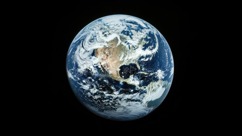 Dramatic Earth View Captured from a Unique Space Perspective Stock ...