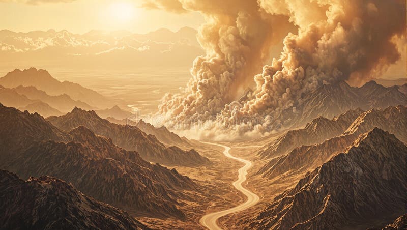 Dramatic Earthquakes Trigger Mountains To Fall Shrouding Everything in ...