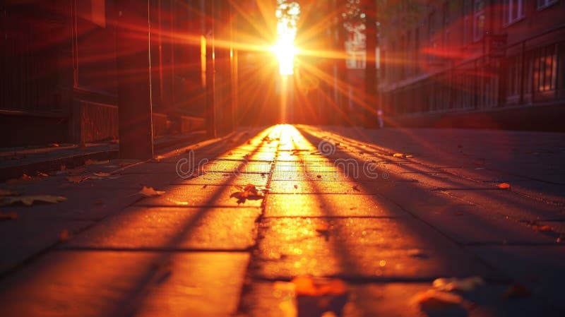 Dramatic Elongated Shadows Cast by Sunlight from Angular Shapes for ...