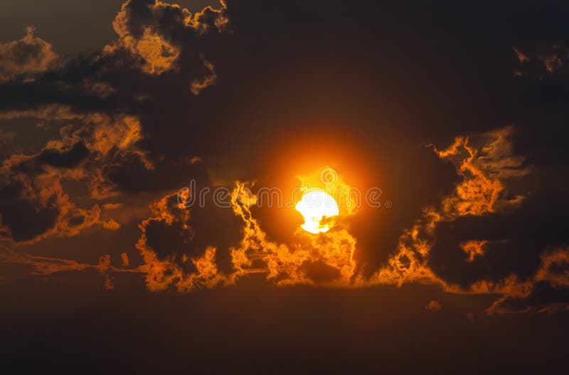 Dramatic evening sky stock photo. Image of nature, sunset - 72819454