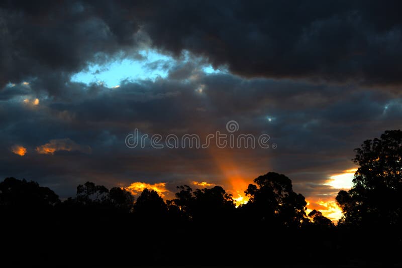 Dramatic sunset stock photo. Image of outdoor, season - 30217408