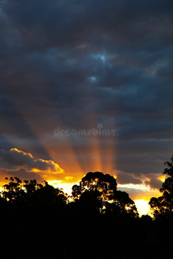 Dramatic sunset stock photo. Image of landscape, scenics - 30217212